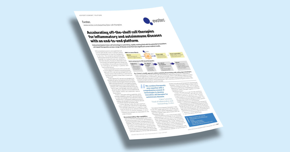 Accelerating Off-The-Shelf Cell Therapies for Inflammatory and ...