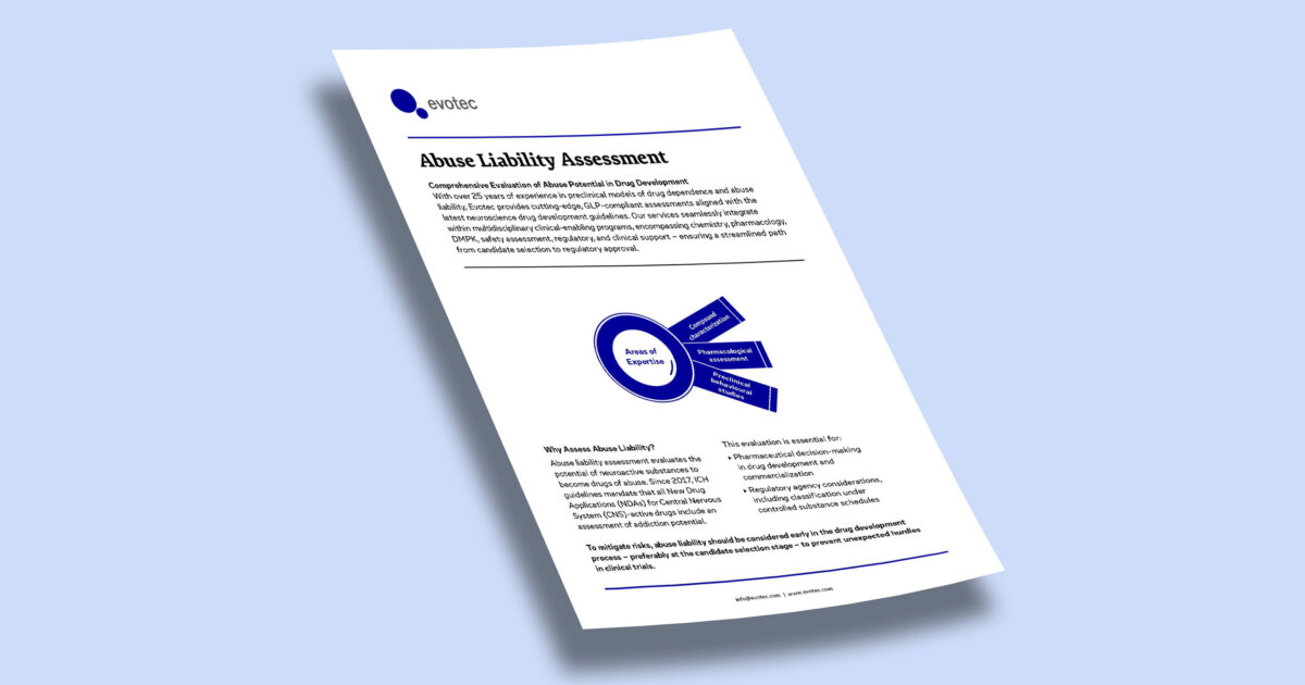 Abuse Liability Factsheet - Evotec