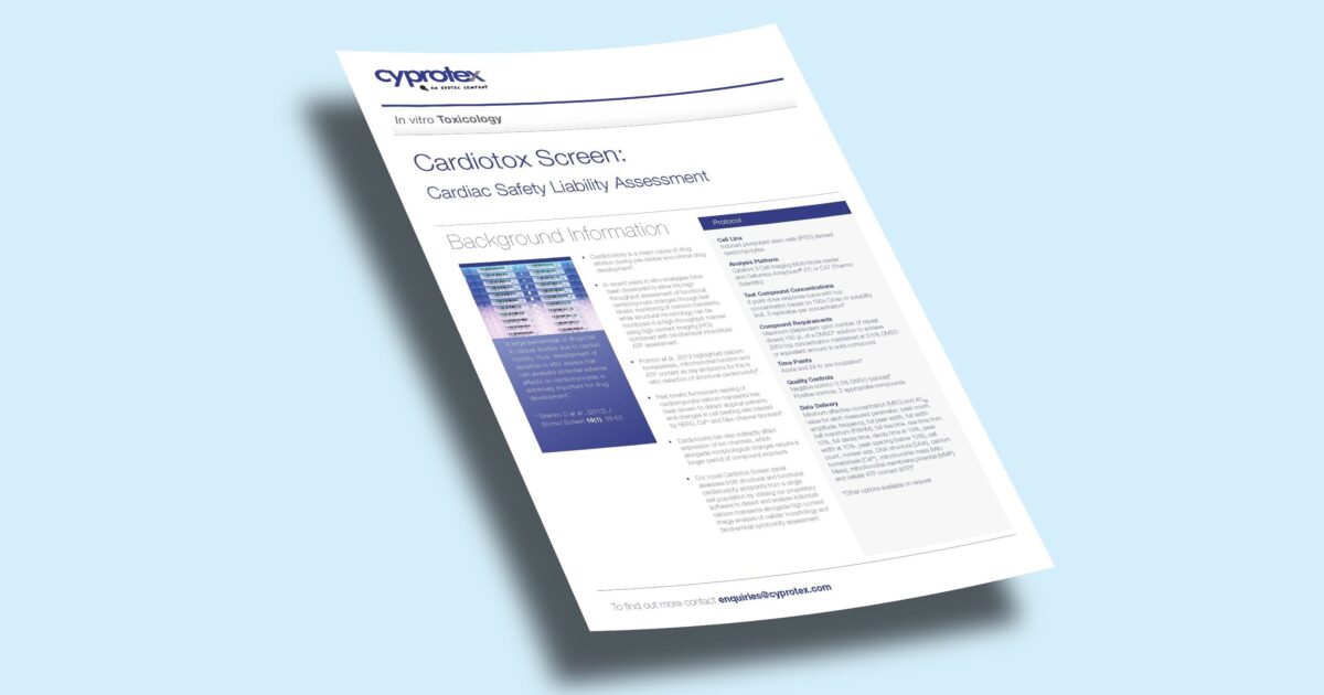 Cardiotox Screen Fact Sheet - Evotec