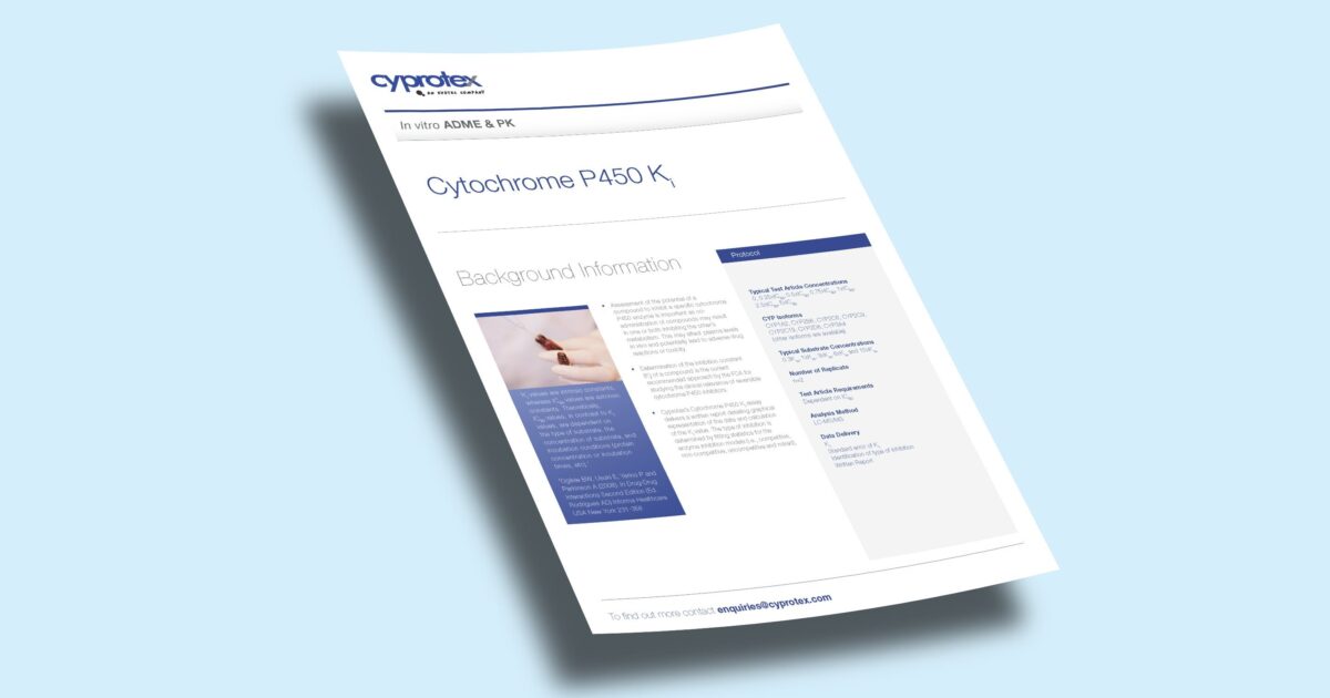Cytochrome P450 Inhibition Ki Factsheet - Evotec