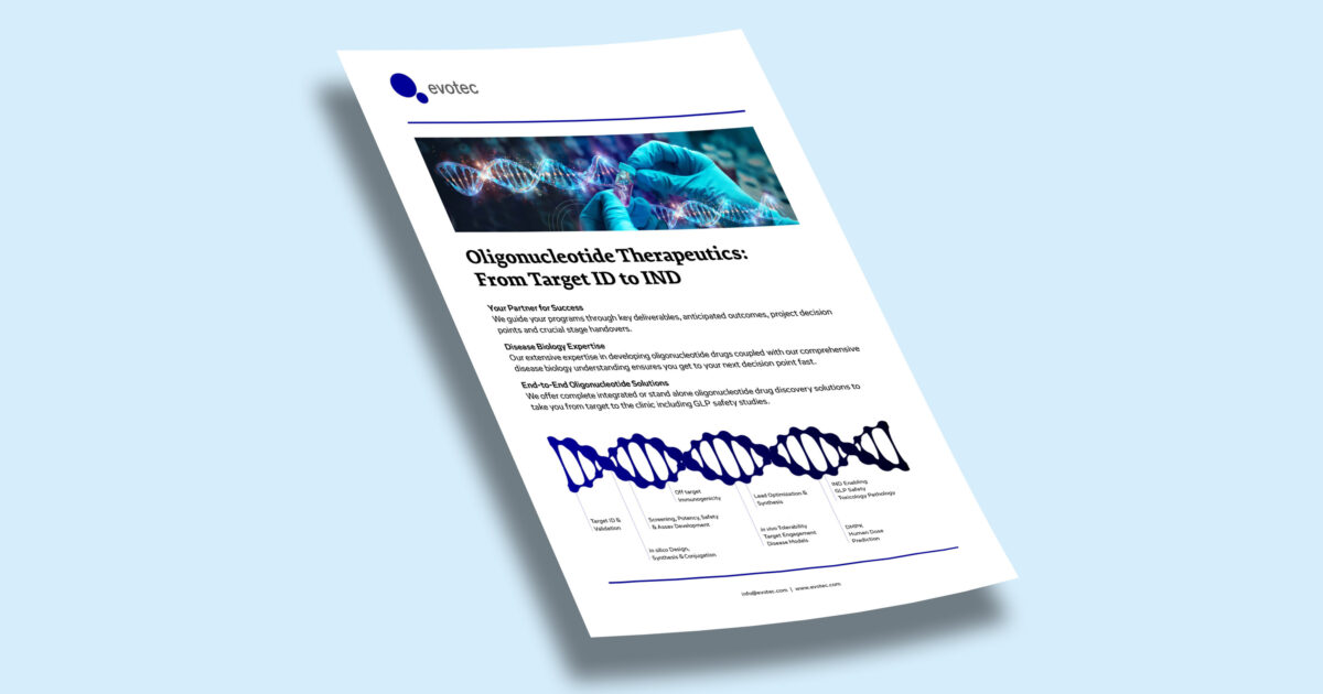 Oligonucleotide Therapeutics: From Target ID to IND - Evotec