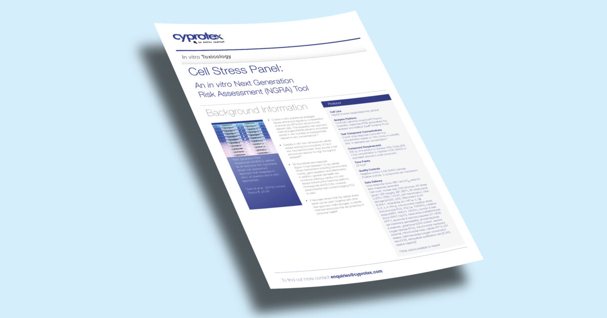 Cell Stress Panel Fact Sheet - Evotec