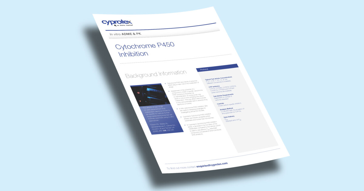 Cytochrome P450 Inhibition Fact Sheet - Evotec
