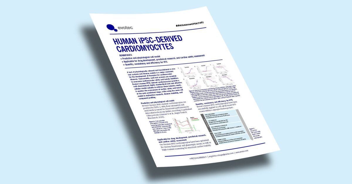 Human iPSC-Derived Cardiomyocyte Fact Sheet - Evotec