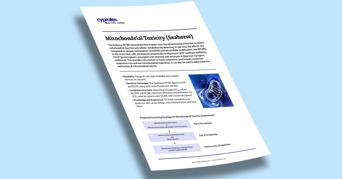 Mitochondrial Toxicity (Seahorse) Fact Sheet - Evotec