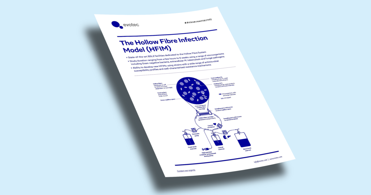 The Hollow Fibre Infection Model (HFIM) Fact Sheet - Evotec