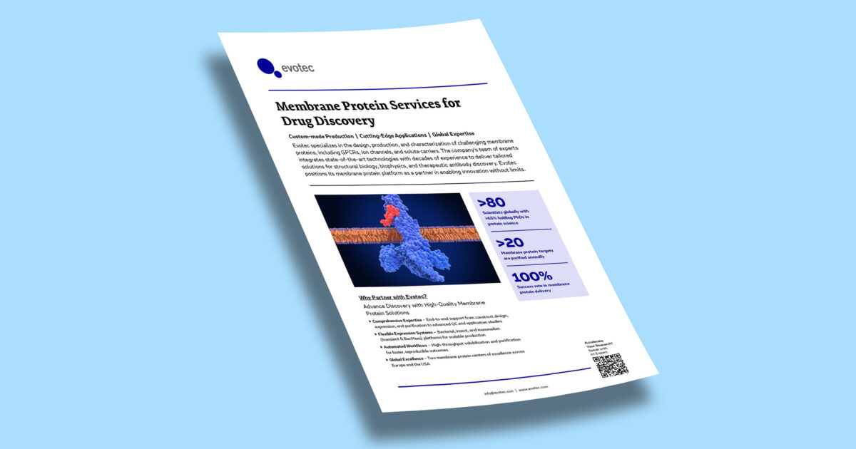 Membrane Protein Services for Drug Discovery - Evotec