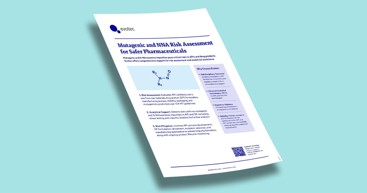 Mutagenic and NNA Risk Assessment for Safer Pharmaceuticals - Evotec