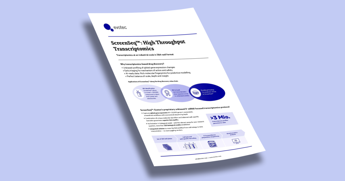 ScreenSeq™: High Throughput Transcriptomics - Evotec
