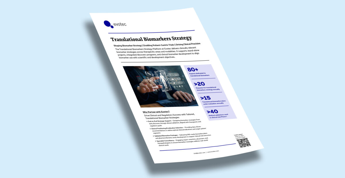 Biomarker Strategy Design - Evotec