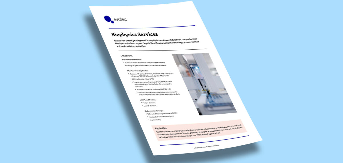 Affinity Selection Mass Spectrometry (ASMS) Services | Evotec