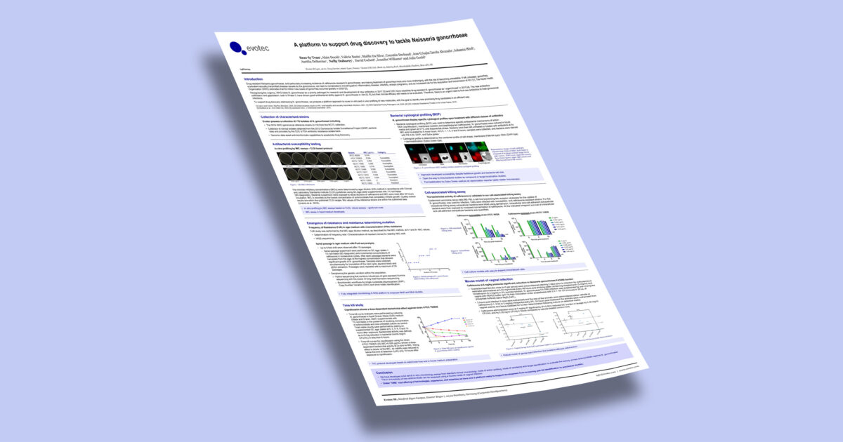 A Platform to Support Drug Discovery to Tackle Neisseria Gonorrhoeae - Evotec