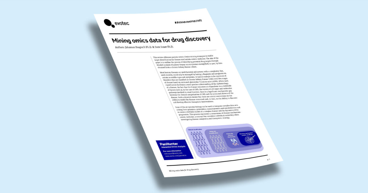 Mining Omics Data for Drug Discovery - Evotec